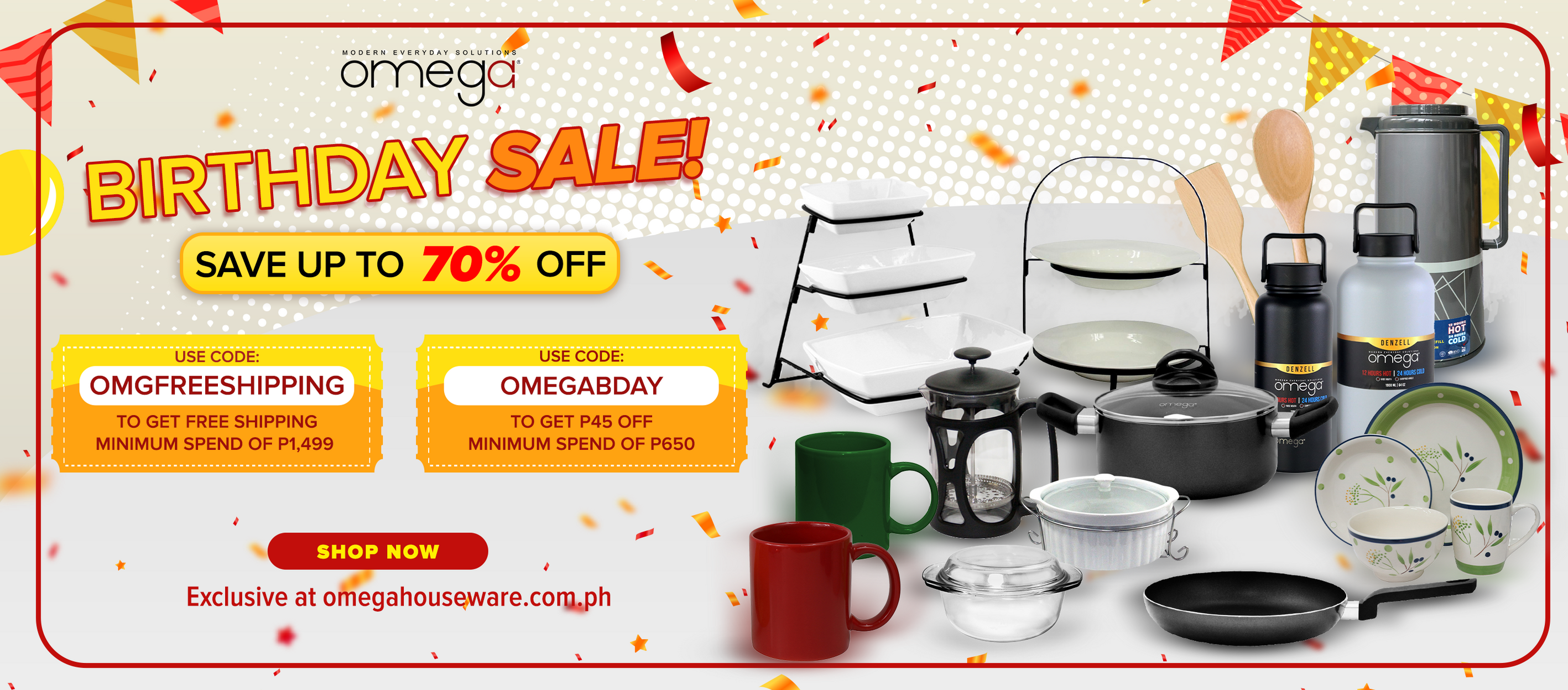 Omega Birthday Sale! — Omega Houseware