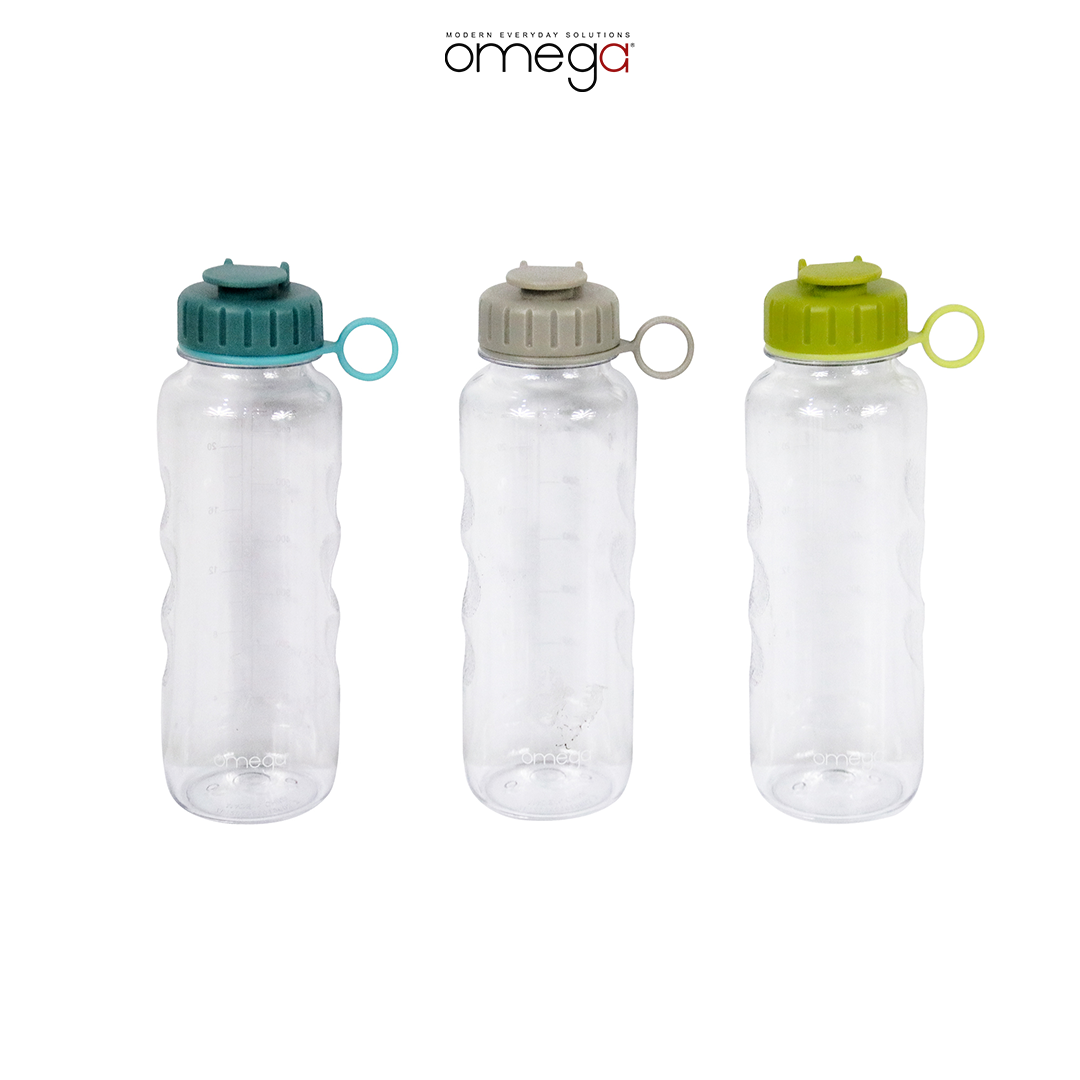 Omega Terry Flip Top Water Bottle 650ml — Omega Houseware
