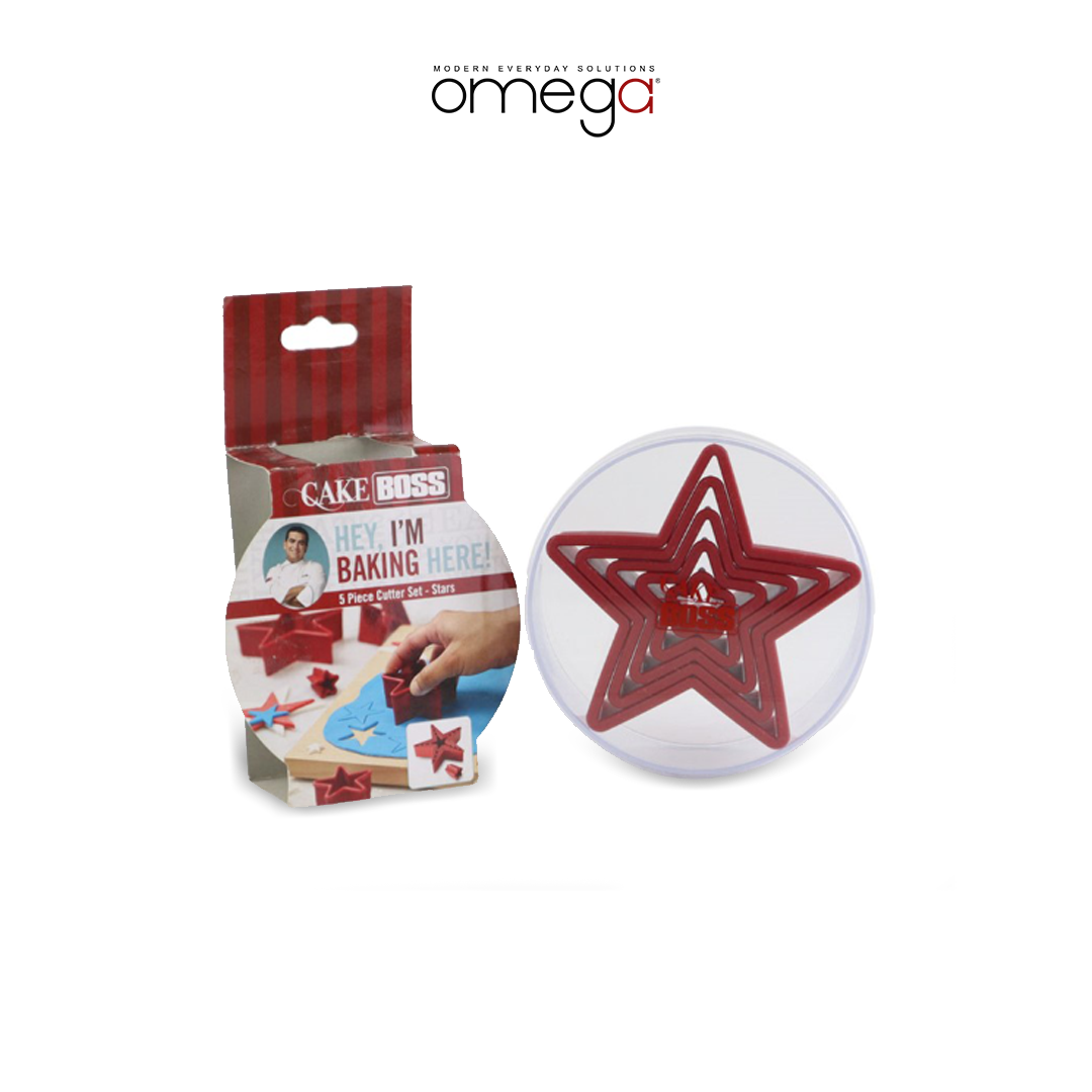 Cake Boss 5 Piece Star Cutter Set — Omega Houseware